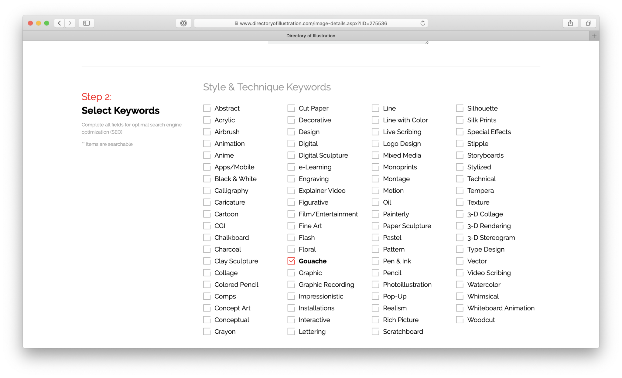Quick Guide to Effective KEYWORDS – WORKBOOK'S Directory of Illustration